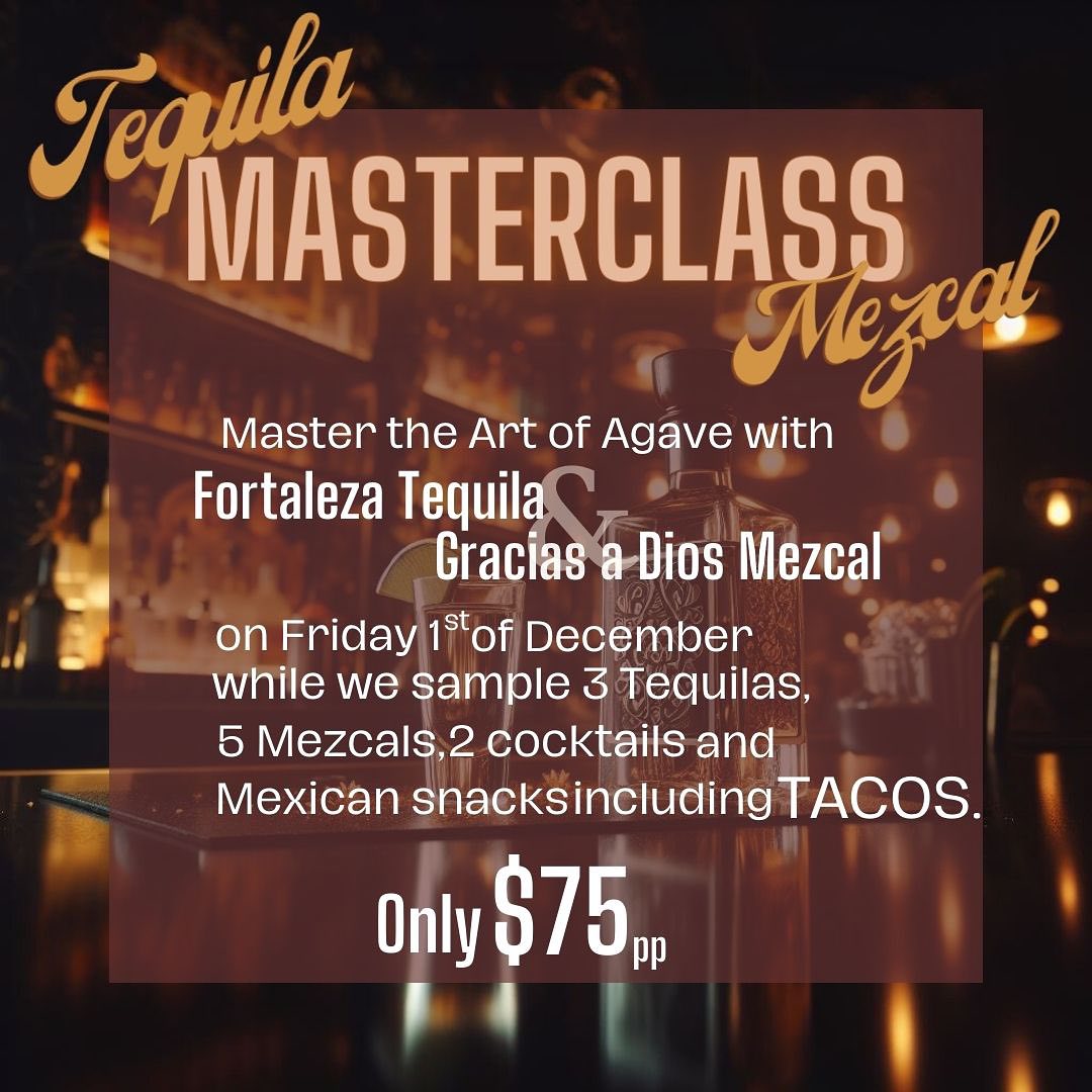 Tequila Masterclass Mexcal @ Solera - Mount Mainstreet | Mount Maunganui NZ